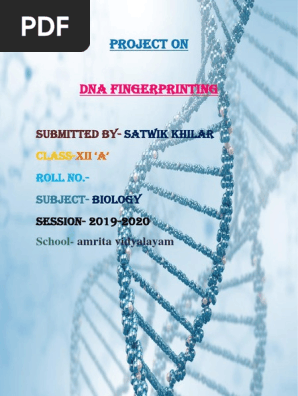 Dna Fingerprinting Project