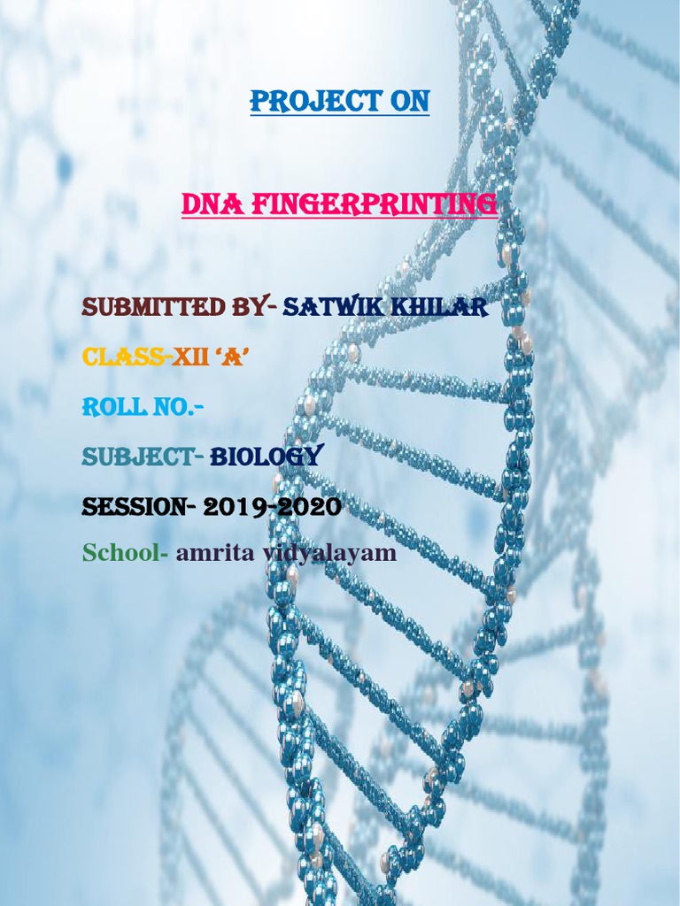 Biology Project | PDF | Dna Profiling | Gel Electrophoresis