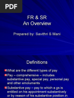 Overview of FR & SR Rules | PDF | Pension | Employment
