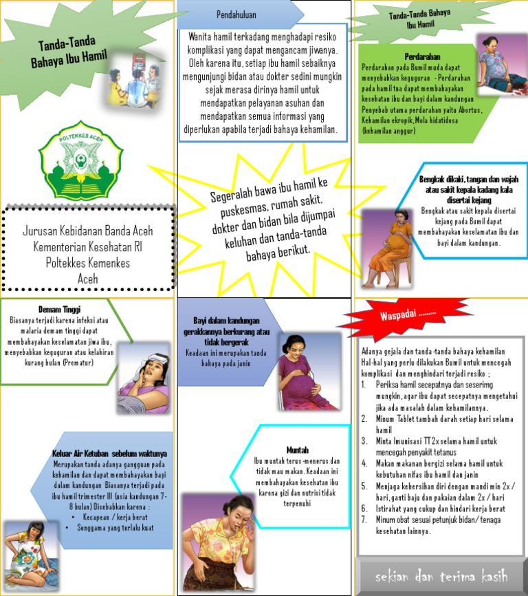 Leaflet Tanda Bahaya Ibu Hamil | PDF