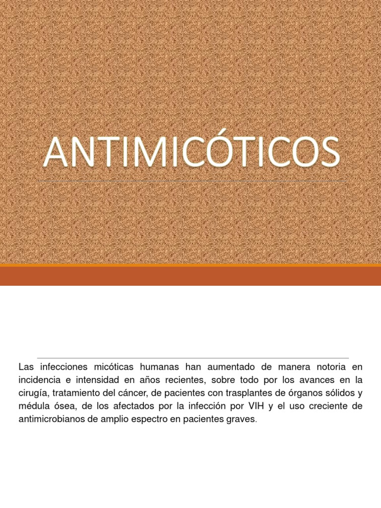Antimicoticos | PDF | Tratamientos médicos | Enfermedades y trastornos