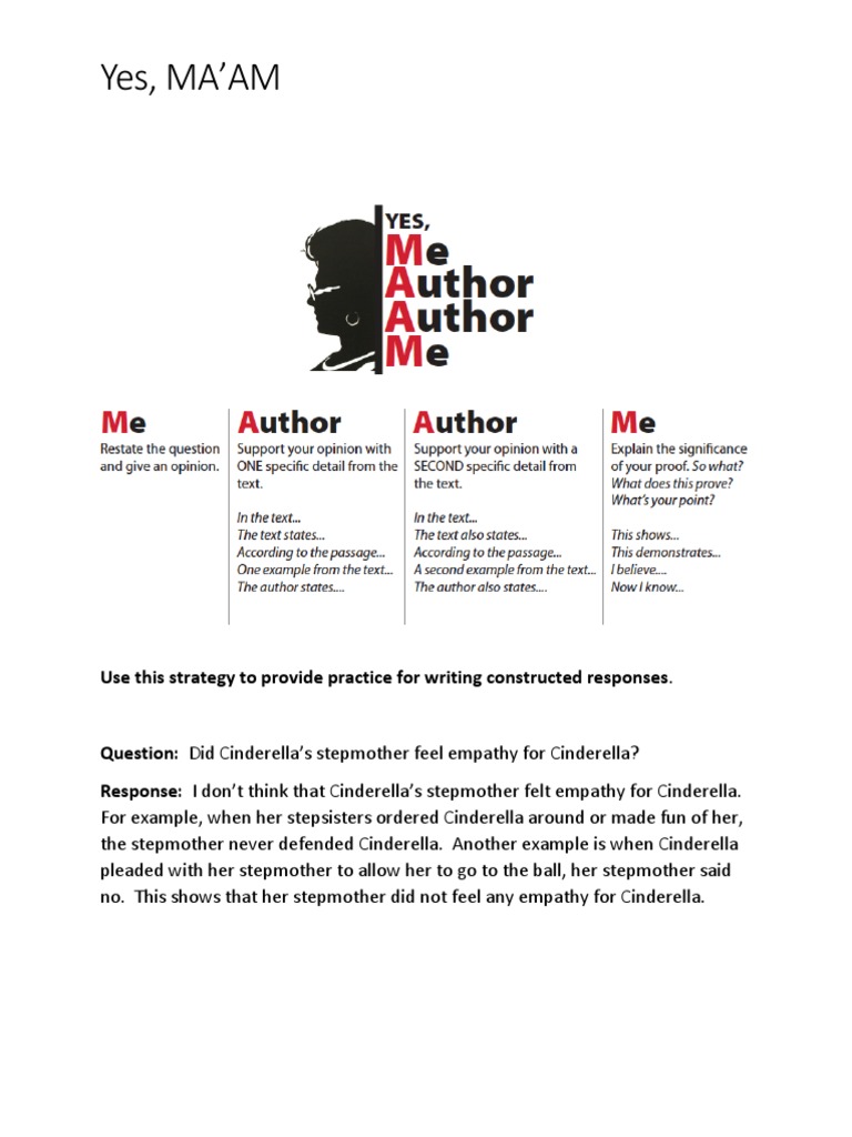 Yes MAAM CR Strategy | PDF | Language Arts & Discipline | Self-Improvement