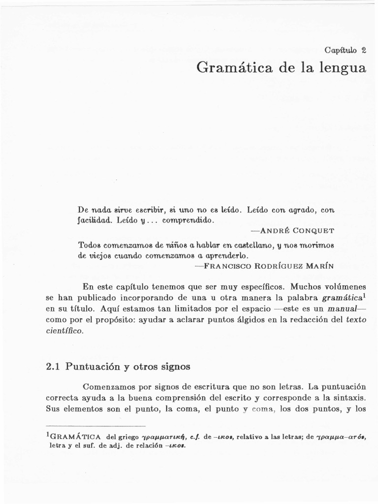 Puntuación - Gramática de La Lengua | PDF