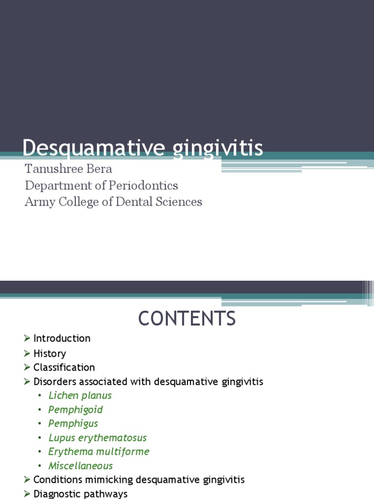 Desquamative Gingivitis Final | PDF | Systemic Lupus Erythematosus | Immunology