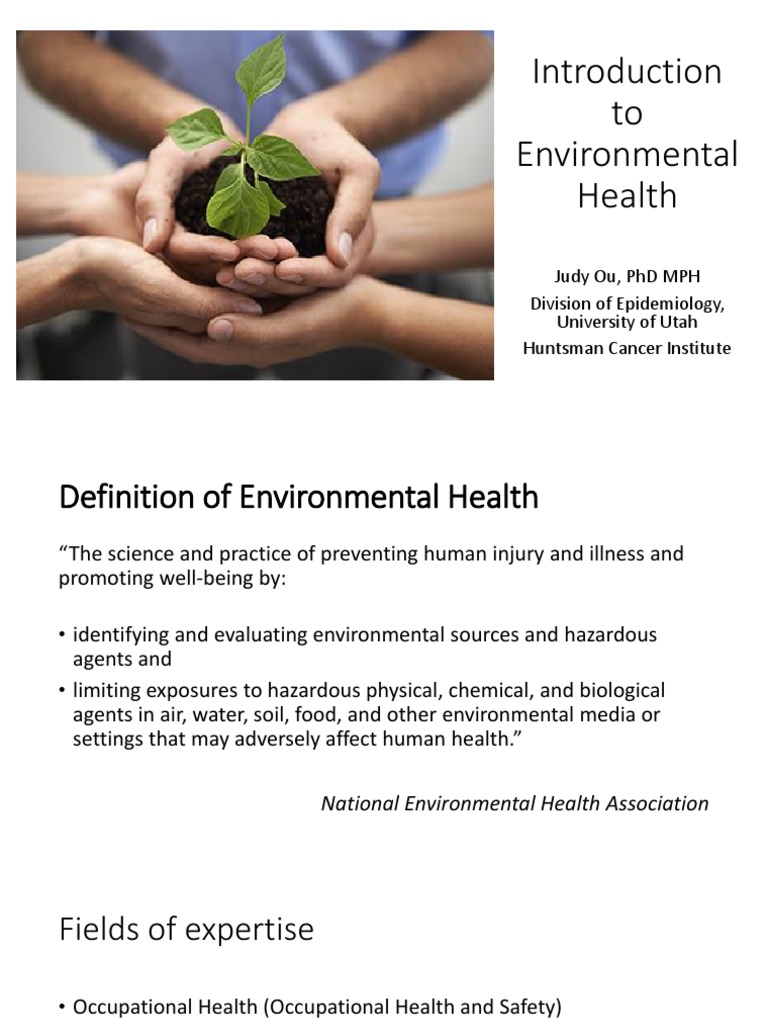 Introduction To Environmental Health Lecture | PDF | Clean Air Act ...