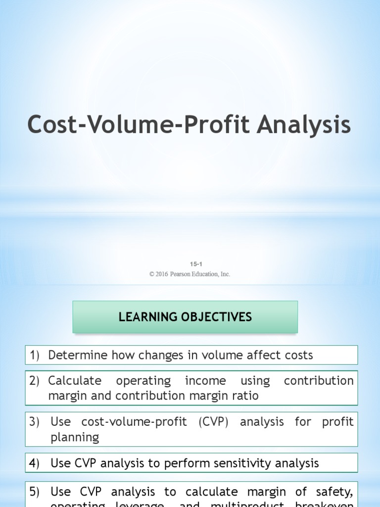 CVP Analysis | PDF | Accounting | Management Accounting