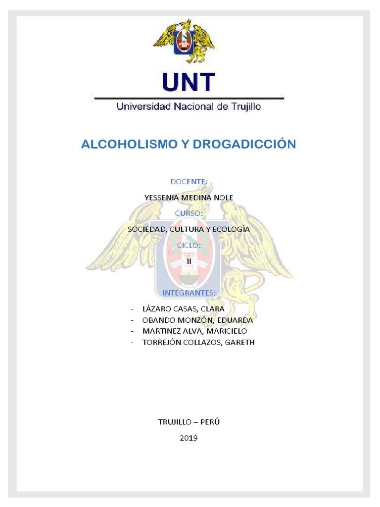 Alcoholismo y Drogadicción | PDF | La dependencia de sustancias | Alcoholismo