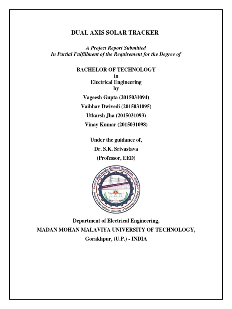 Solar Tracker Front | PDF | Renewable Energy | Solar Energy