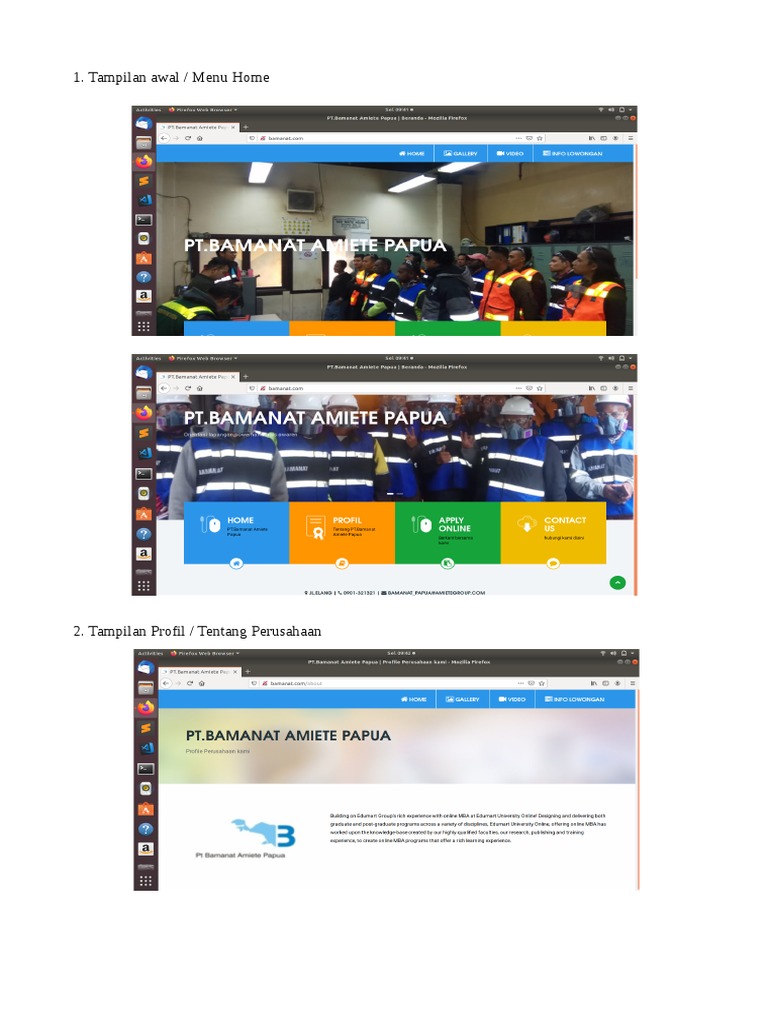 Tampilan Awal / Menu Home | PDF