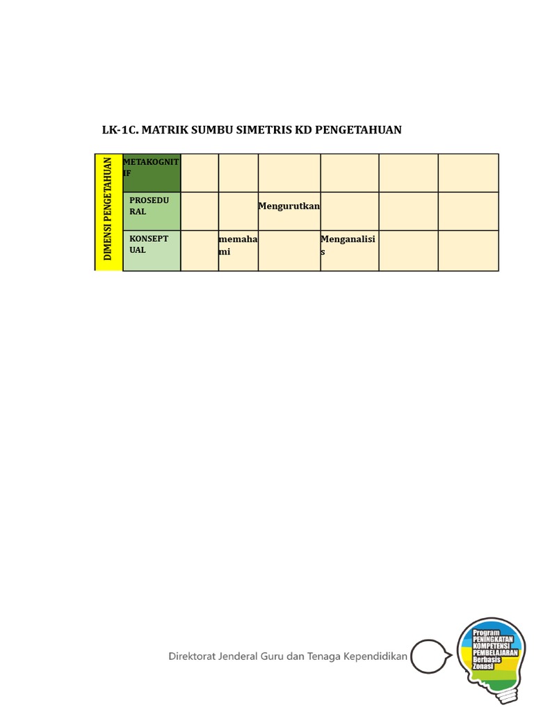 LK 1C-Matriks Sumbu Simetri | PDF