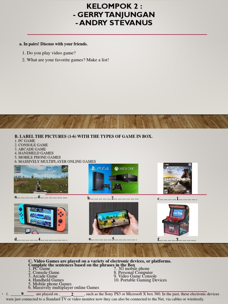 Favorite Video Game Types Explained | PDF | Sports & Recreation | Games ...