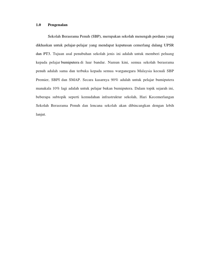 Sejarah SM Sains Kubang Pasu | PDF