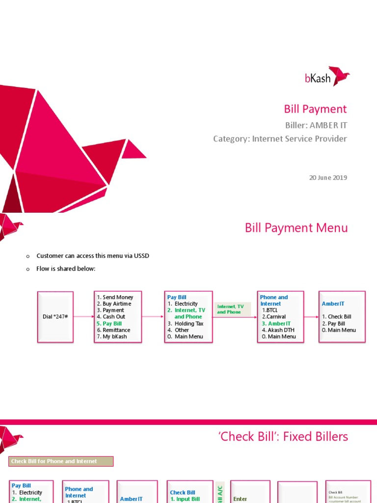 Amber IT User Flow - Pay Bill | PDF | Prepaid Mobile Phone | Debit Card