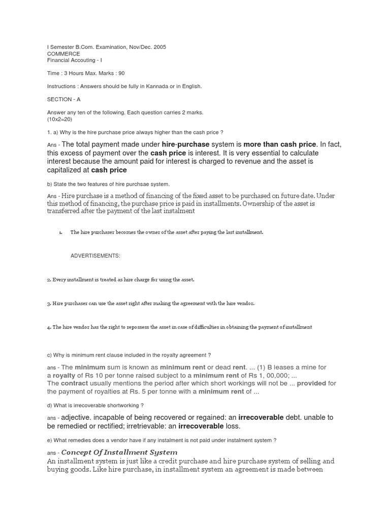 Concept of Installment System | PDF | Equity (Finance) | Stocks