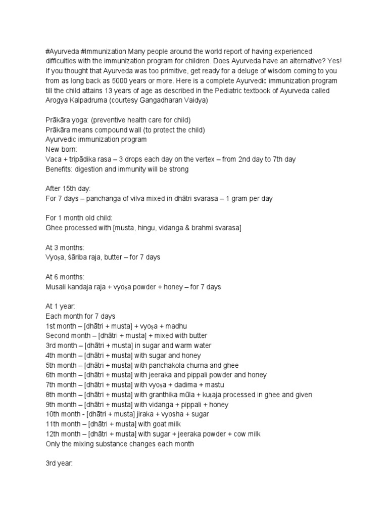 Arogyakalpadrumam Prakara Yogas | PDF | Ayurveda