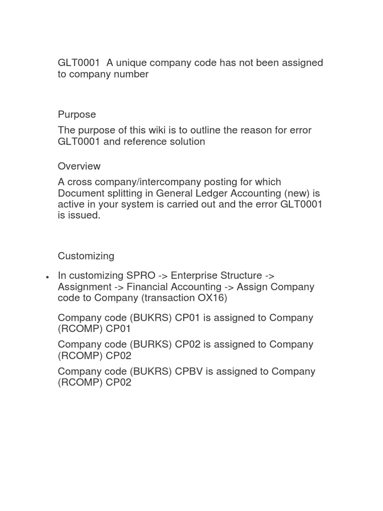 Cross Company Code Issue | PDF | Accounting | Computing
