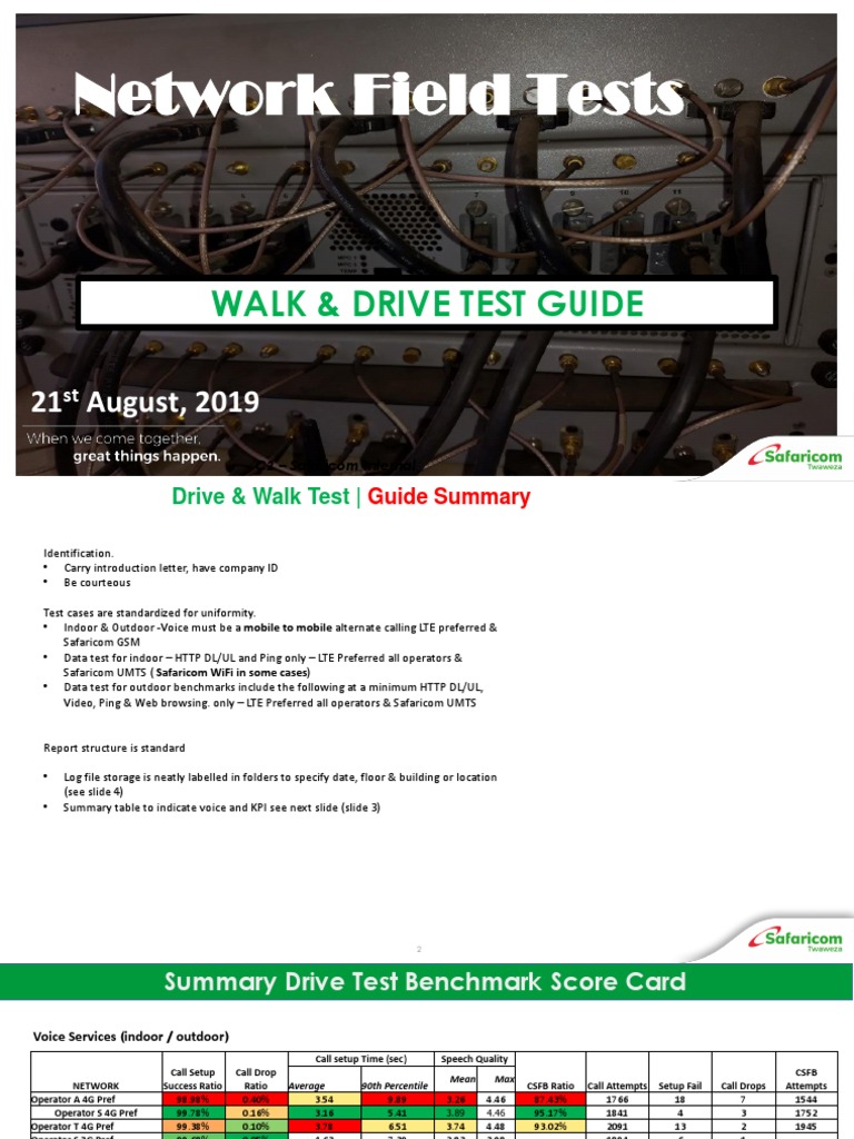 Network Drive Test Guide Summary | PDF | Lte (Telecommunication) | 4 G