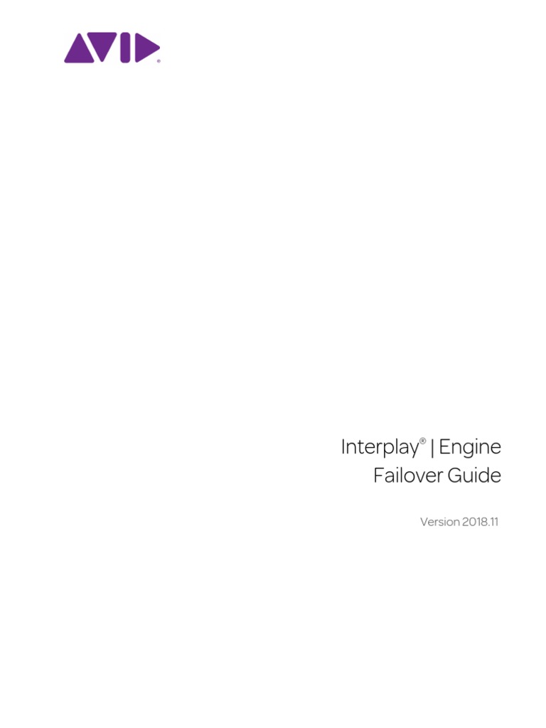Failover Guide Interplay v2018 11 | PDF | Computer Cluster | Computer Network