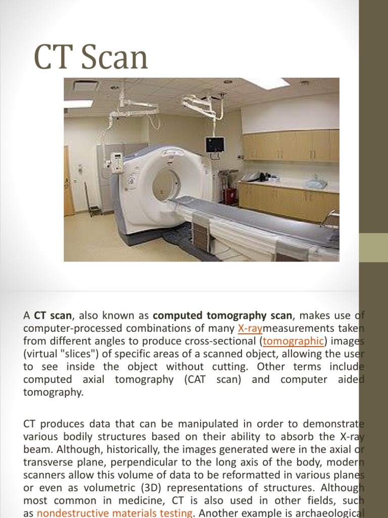 CT Scan | PDF | Medical Physics | Ct Scan