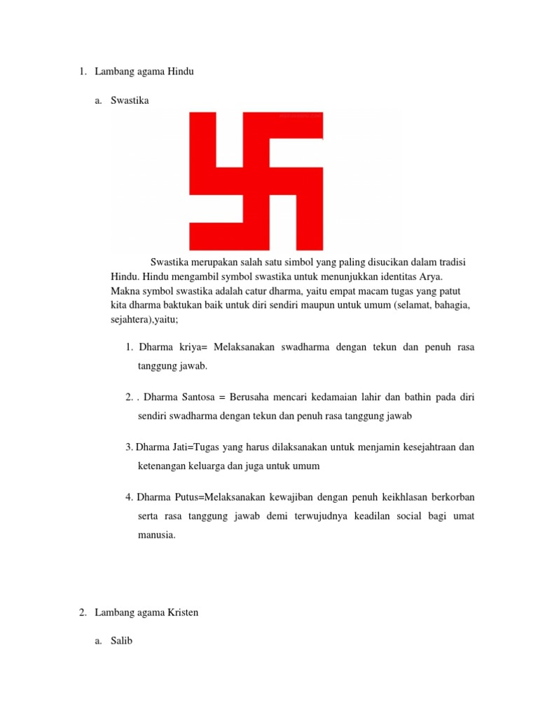 Simbol Simbol Agama Di Indonesia | PDF