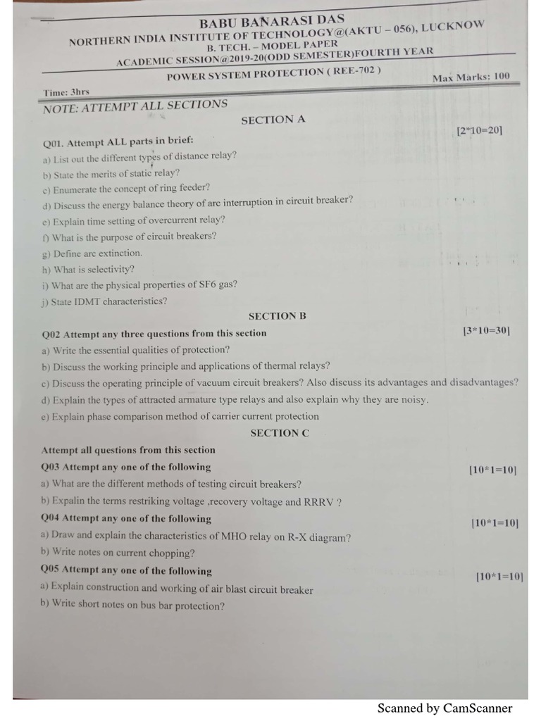 Model Paper 2019 | PDF