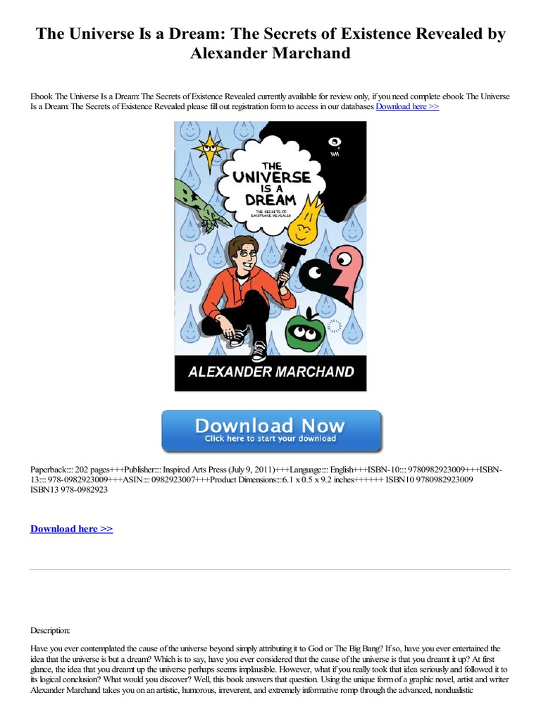 The Universe Is A Dream The Secrets of Existence Revealed | PDF ...
