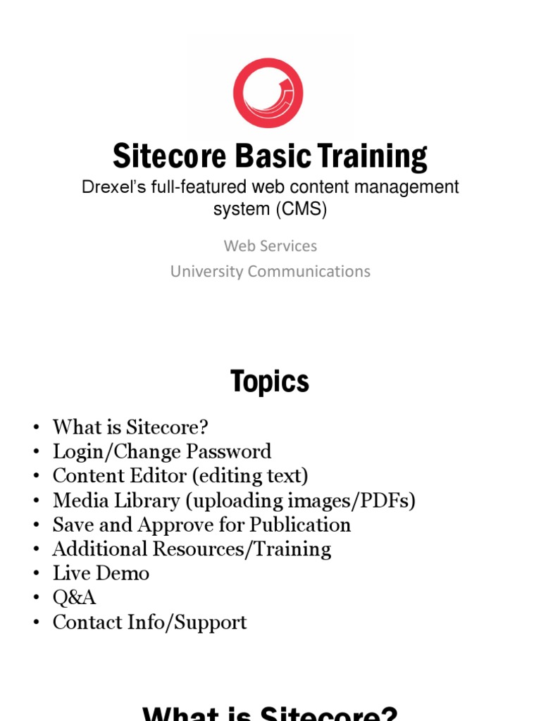 Sitecore Basic Training | PDF | Html | Html Element