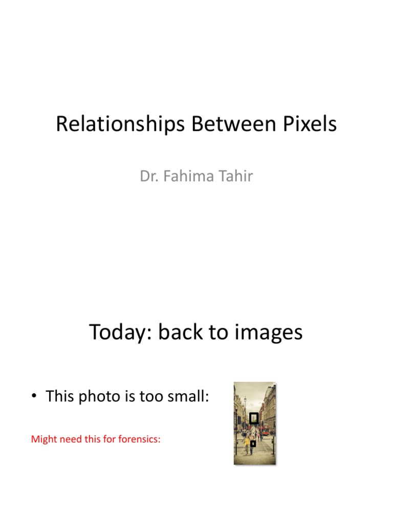 Relationship Between Pixels | PDF | Digital Image | Digital Zoom