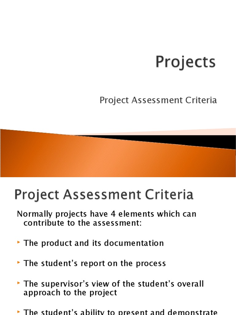 Projects Criteria | PDF | Communication | Behavior Modification