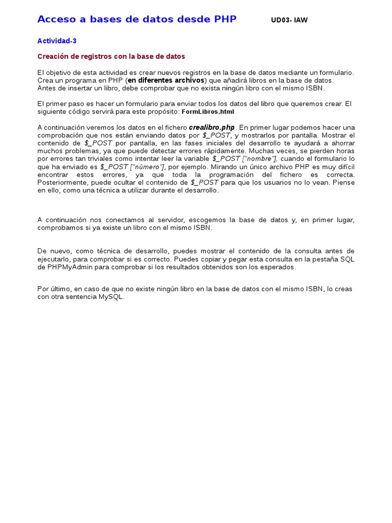 Actividad 3 Ud03 PDF | PDF | Informática