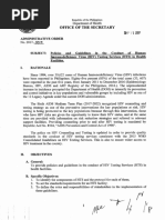 DOH Guidelines for HIV Testing Services | PDF