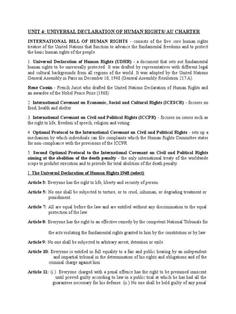 Universal Declaration of Human Right | PDF | African Union | Human Rights