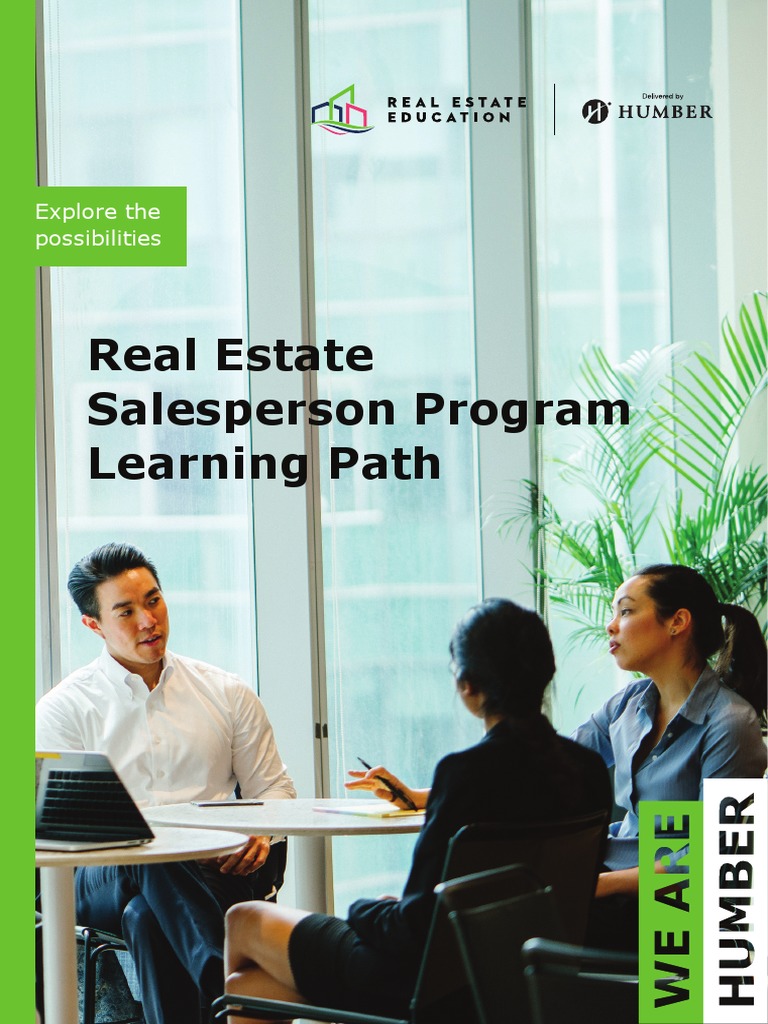 Humber College Real Estate Program Guide | PDF | Real Estate Broker | Sales