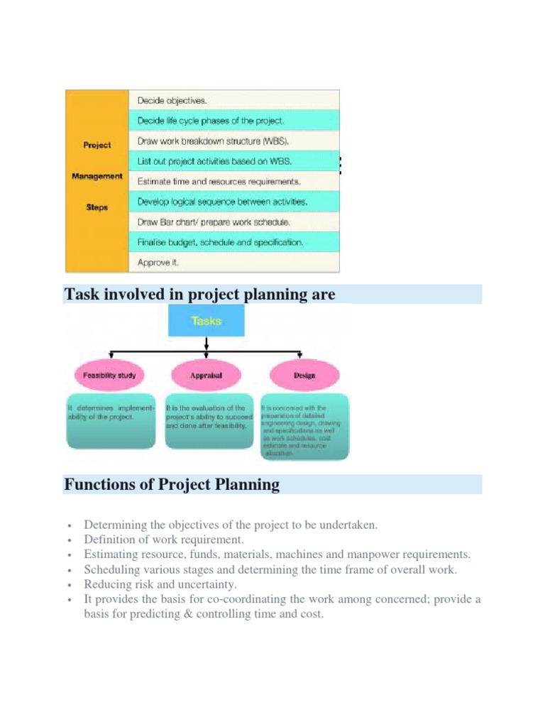 Task Involved in Project Planning Are | PDF | Business