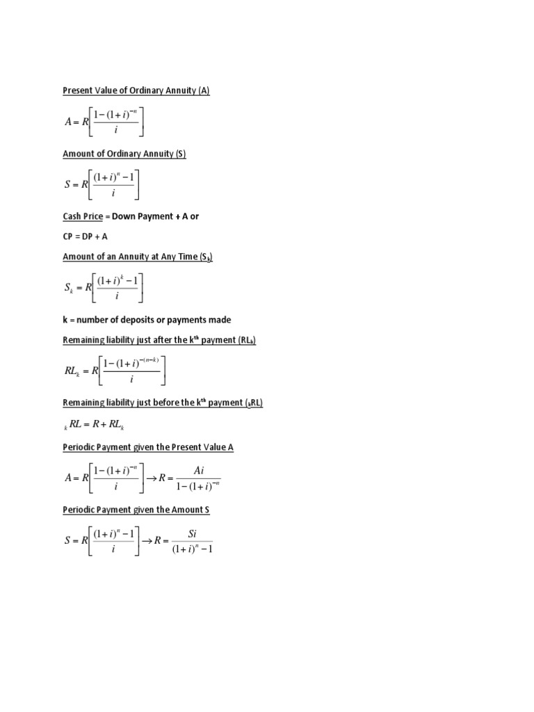 Important Equations Formula | PDF