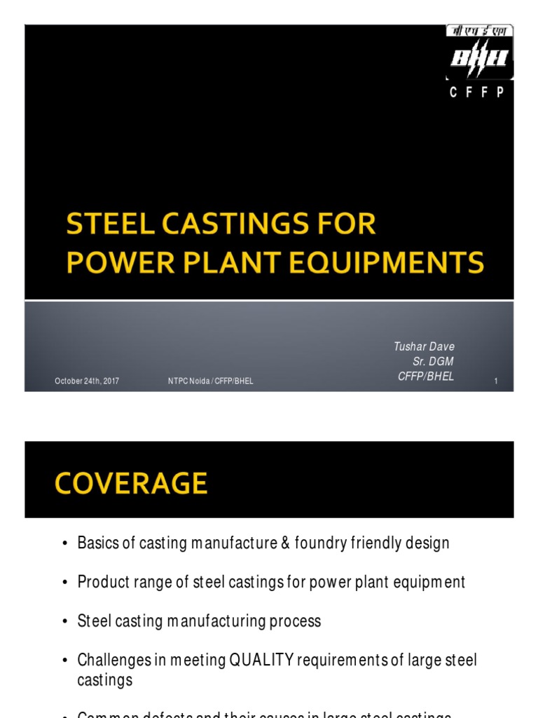 Steel Castings | PDF | Foundry | Casting (Metalworking)