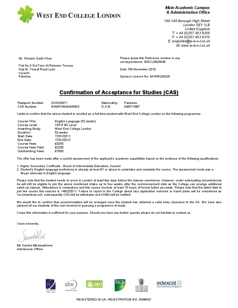 Cas Letter | PDF | Behavior Modification | Learning