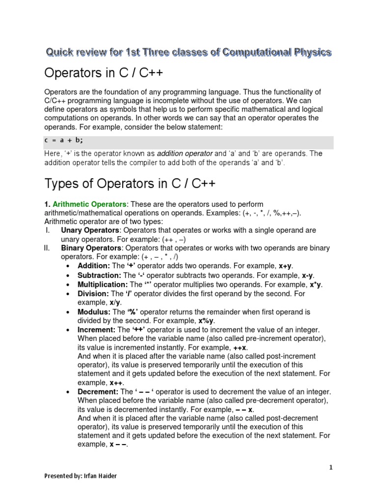 Basics of Computer Language/c++ | PDF | Integer (Computer Science) | Theoretical Computer Science