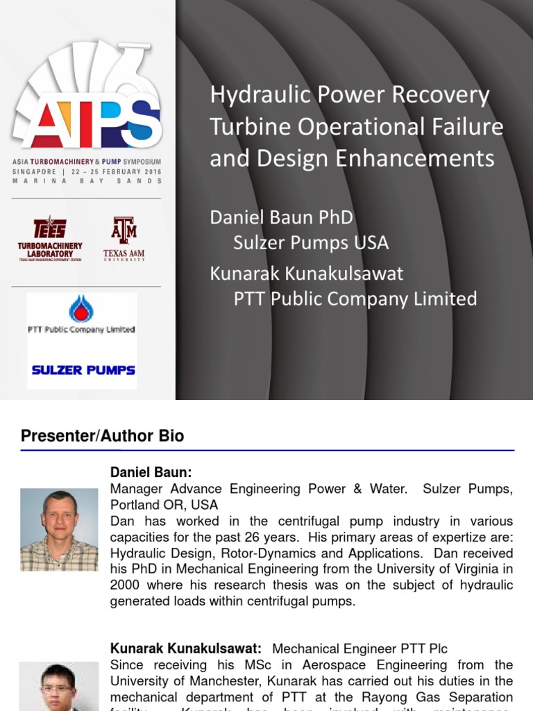 HPRT - Presentation | PDF | Turbine | Pump
