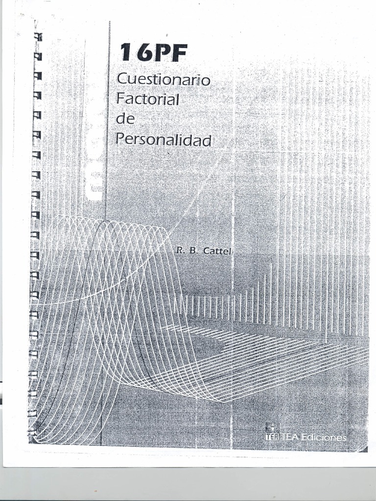 16 PF Manual PDF | PDF