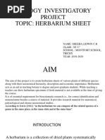 Herbarium Format Project | PDF | Botany | Plants