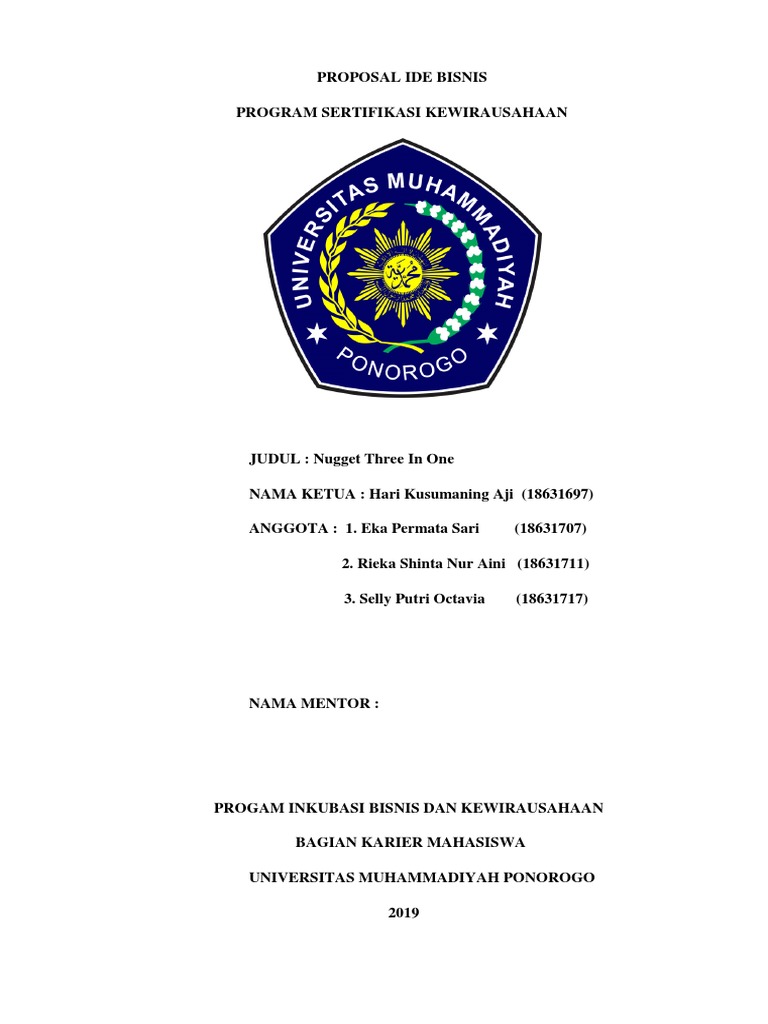 Proposal Ide Bisnis | PDF