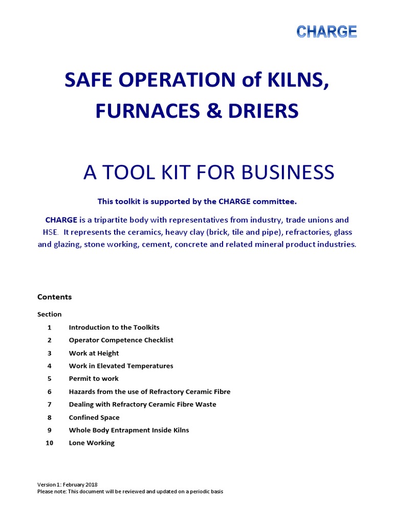 Kiln Safety Toolkit for Industry | PDF | Hyperthermia | Personal ...