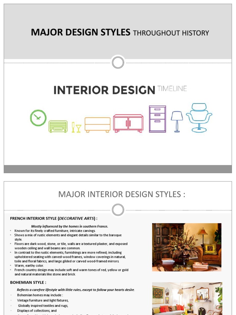Interior Design Styles | PDF | Interior Design | Art Deco