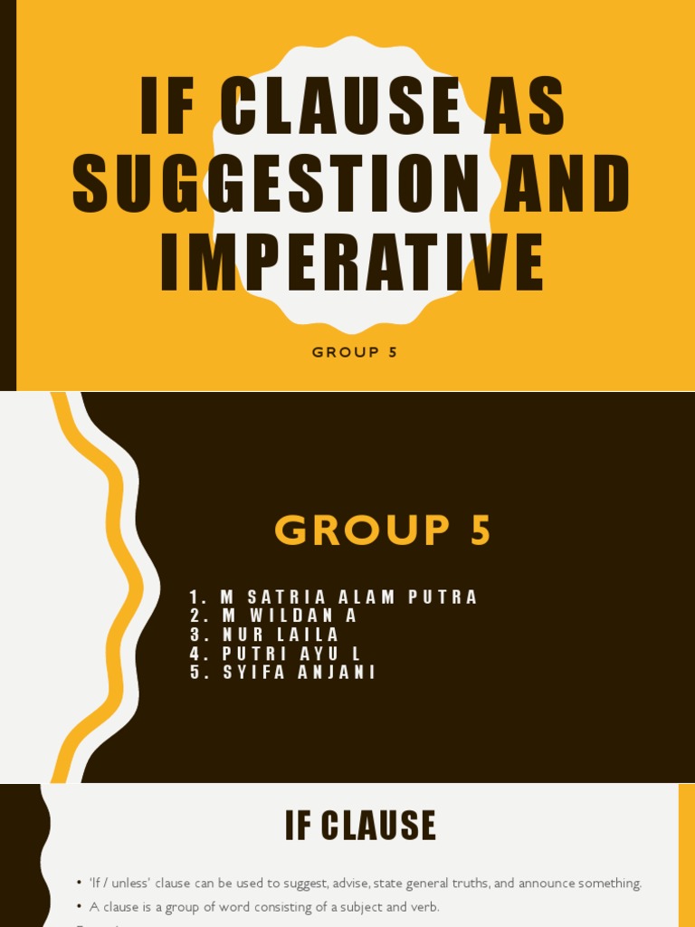If Clause As Imperative and Suggestion | PDF | Linguistics | Grammar