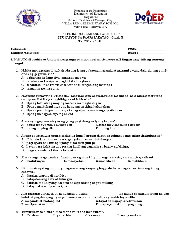 TPT - Esp Grade 5 | PDF