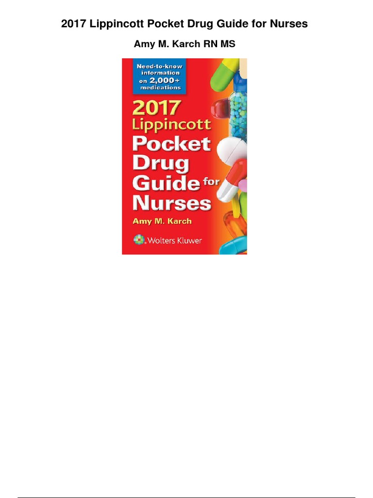 2017 Lippincott Pocket Drug Guide For Nurses Download PDF | PDF | Self ...
