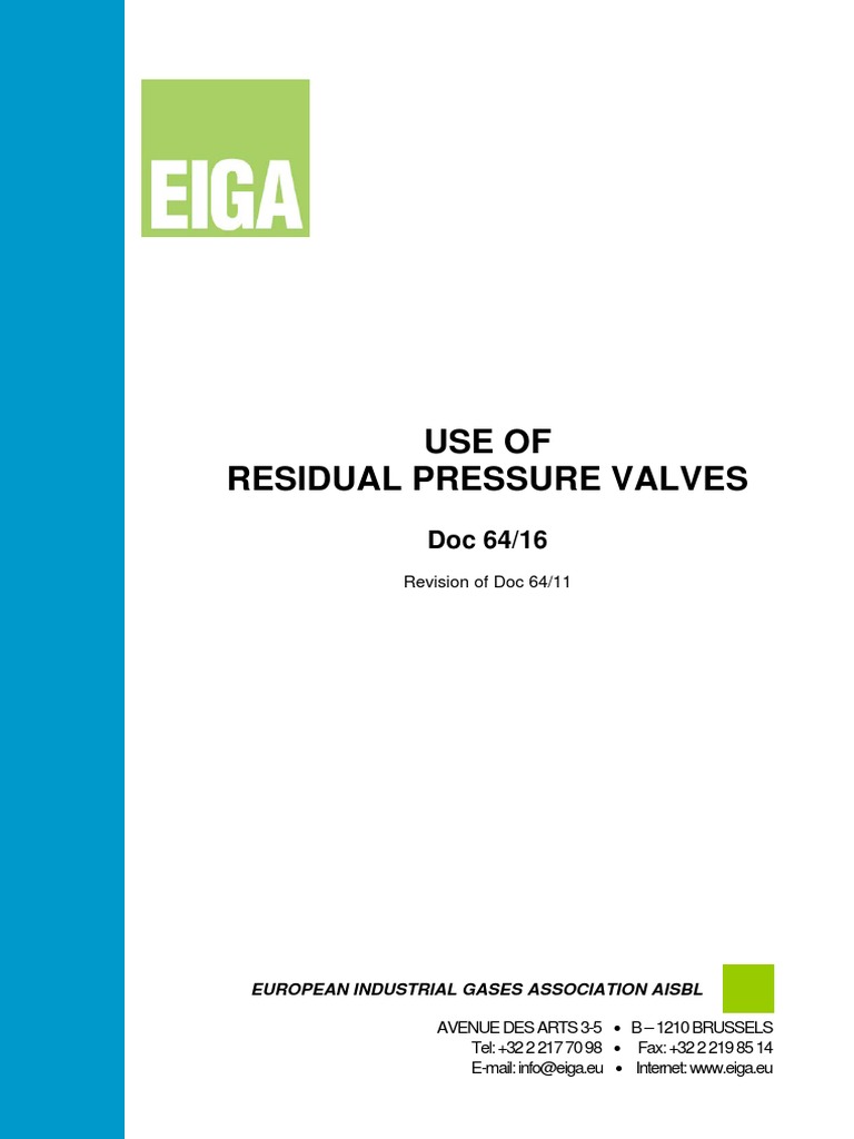 64 16 Use of Residual Pressure Valves | PDF | Valve | Mechanical ...