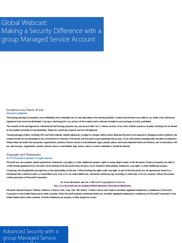 AD Making A Security Difference With Group Managed Service Accounts ...