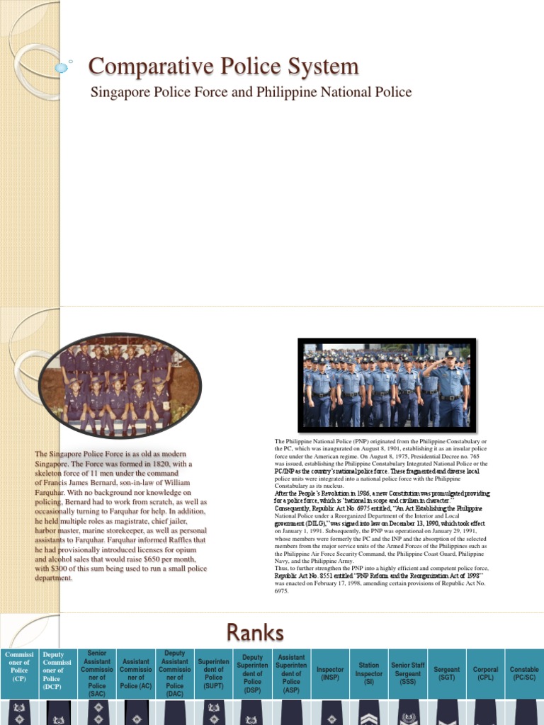 Comparative Policing: Singapore vs. Philippines | PDF | Legal Action ...